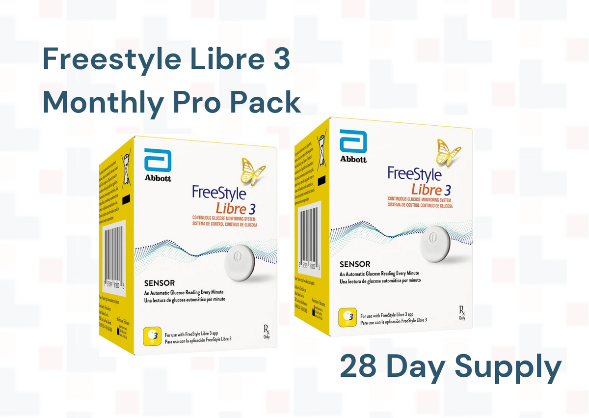 FreeStyle Libre 3 Monthly Pack (28-Day) | Real-Time Glucose Monitoring ...